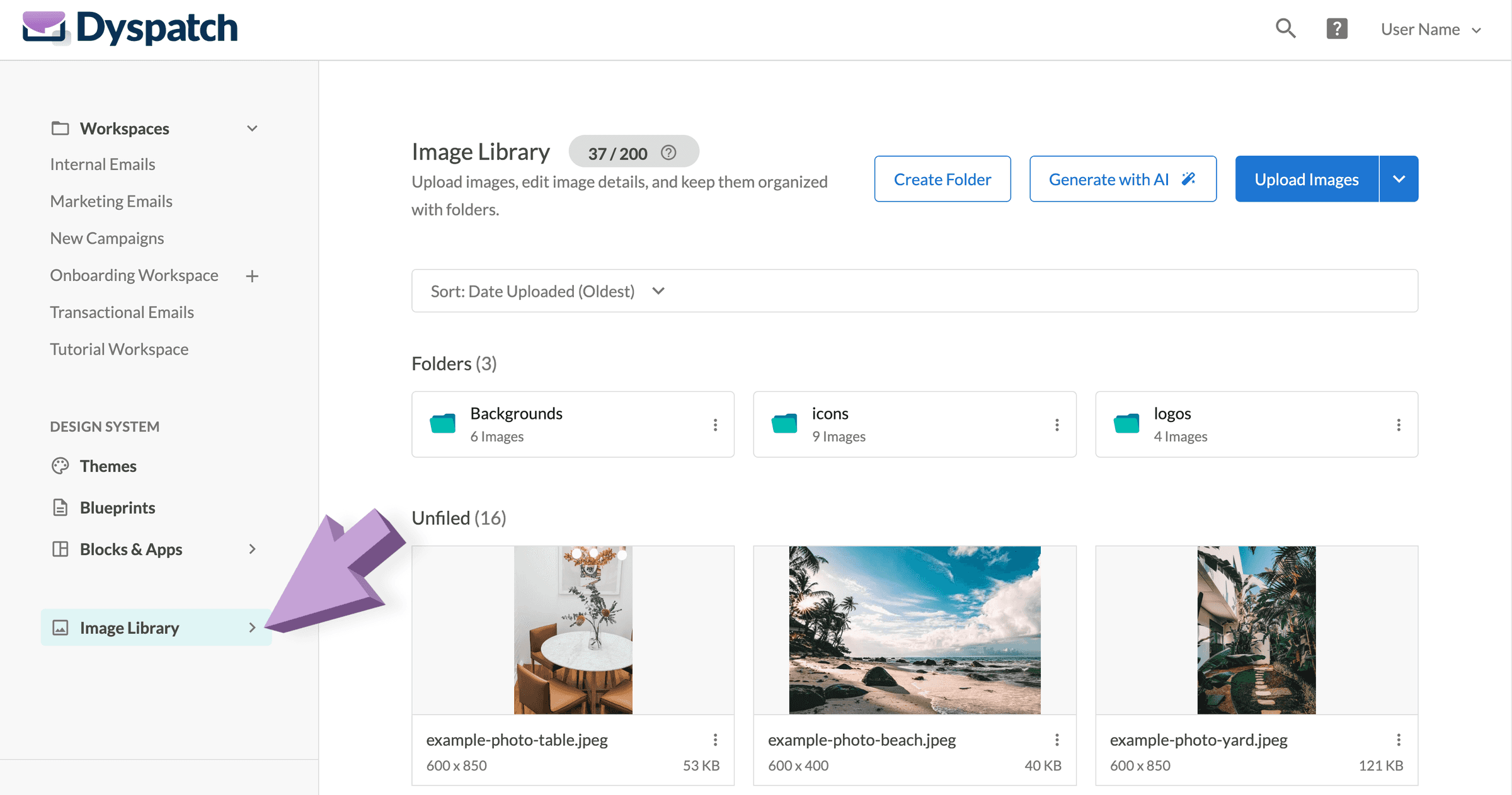 Managing Images in Dyspatch | Dyspatch Support