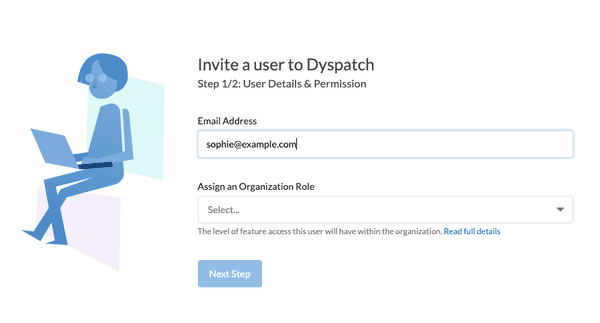 Inviting a User to Dyspatch | Dyspatch Support