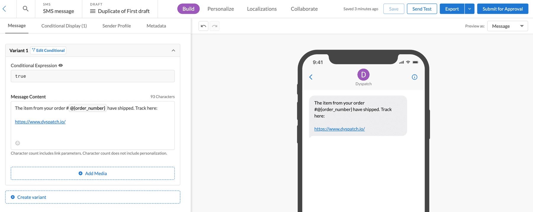 SMS Guide | Dyspatch Support