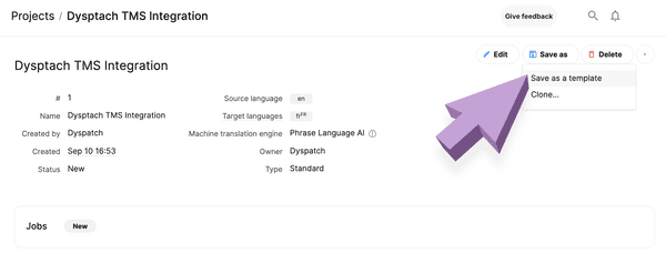 Phrase TMS Integration Setup | Dyspatch Support
