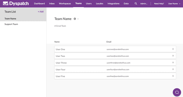 Managing Teams in an Organization | Dyspatch Support