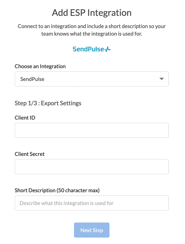 SendPulse Integration Setup | Dyspatch Support