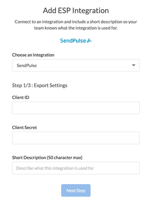 SendPulse Integration Setup | Dyspatch Support