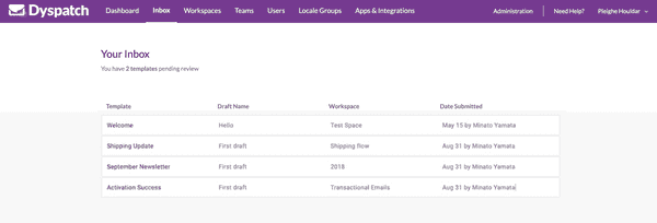 Verifying Pending Emails Before Publishing | Dyspatch Support