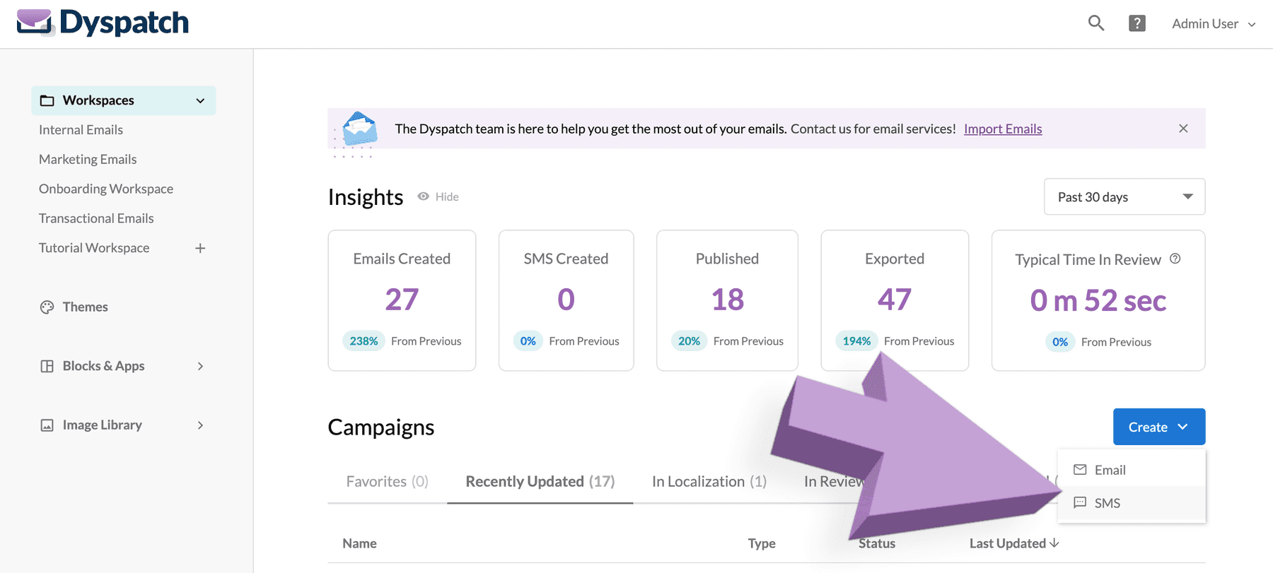 SMS Guide | Dyspatch Support