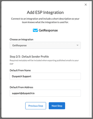 GetResponse Integration Setup | Dyspatch Support