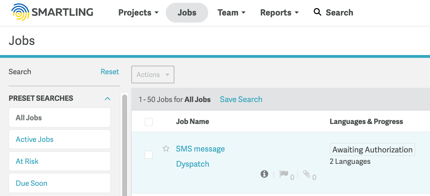 Localizing an SMS | Dyspatch Support