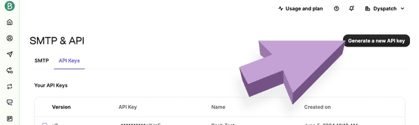 Brevo Integration Setup | Dyspatch Support